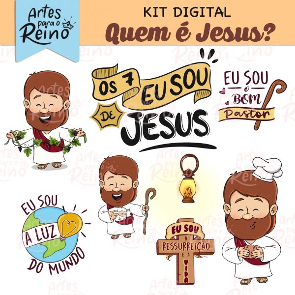 Kit Digital Quem é Jesus? – Artes para o Reino