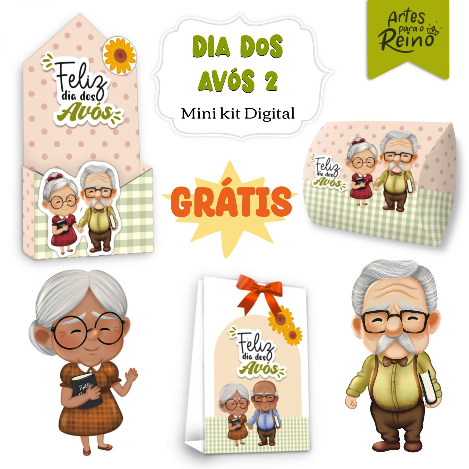 Mini Kit Digital Dia dos Avós 2 – Artes para o Reino